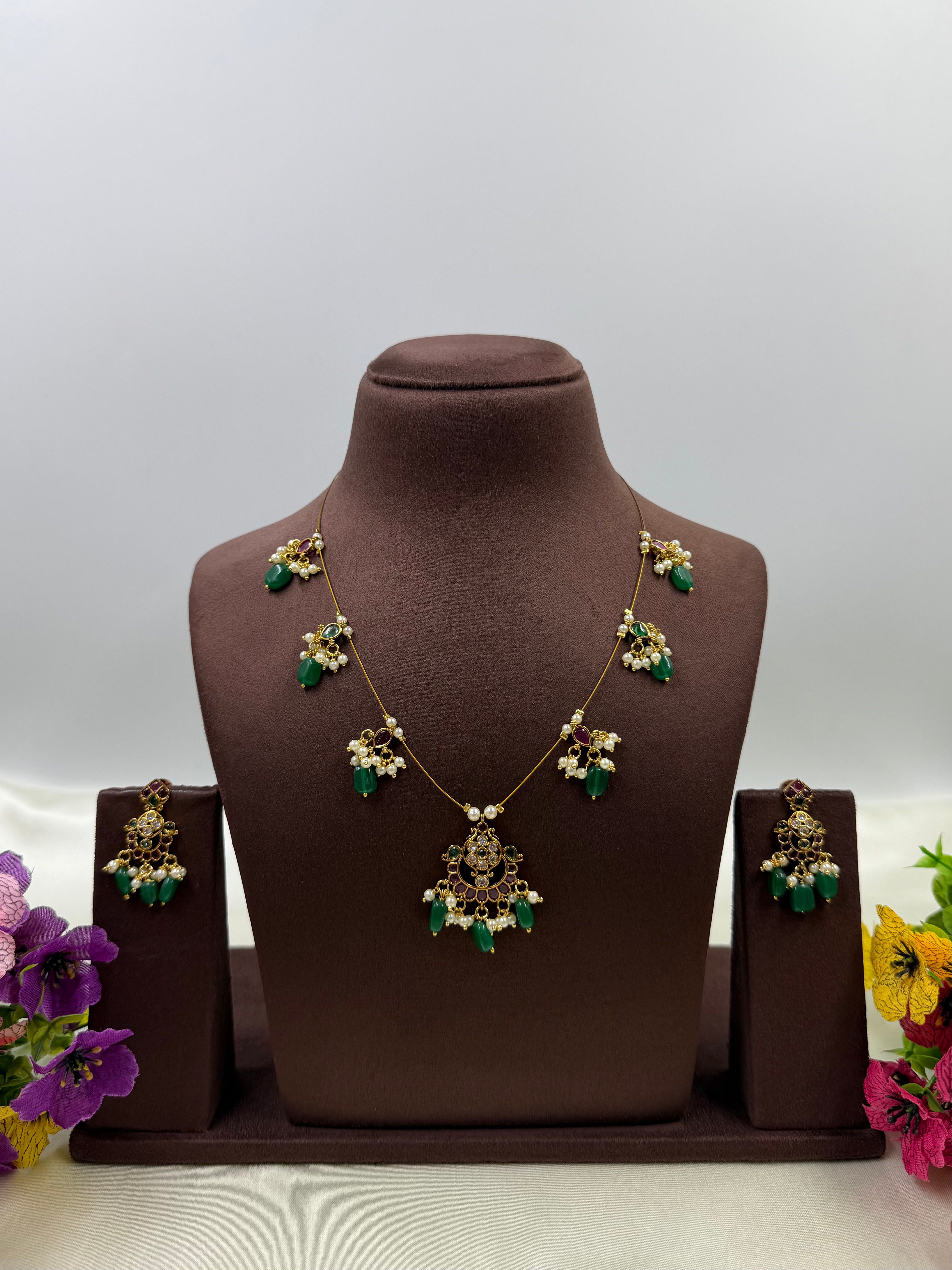 Amisha Invisible Traditional Necklace – Kaushalya Art Jewellery