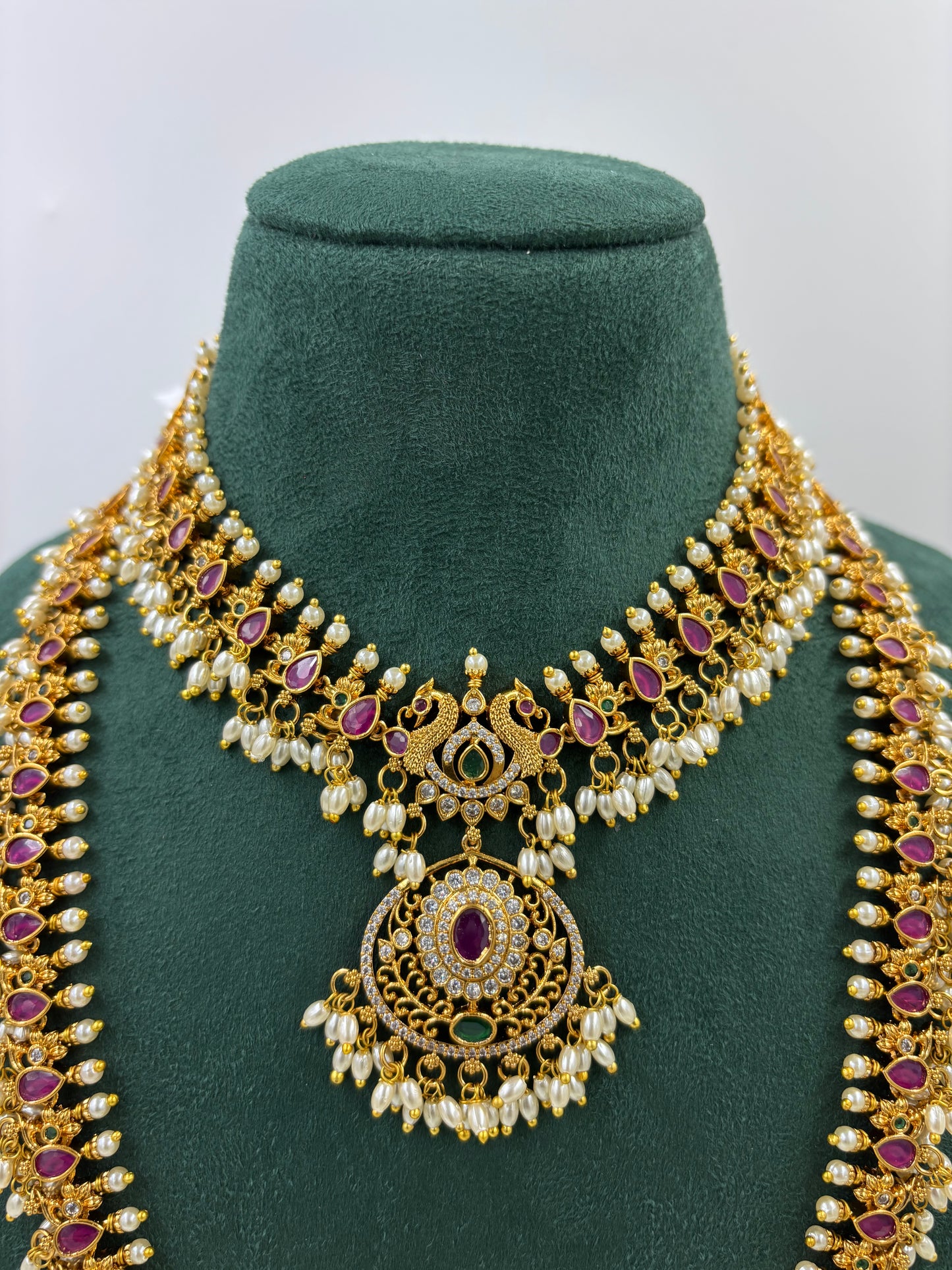 RASI TRADITIONAL GOLD PLATED COMBO SET – Kaushalya Art Jewellery