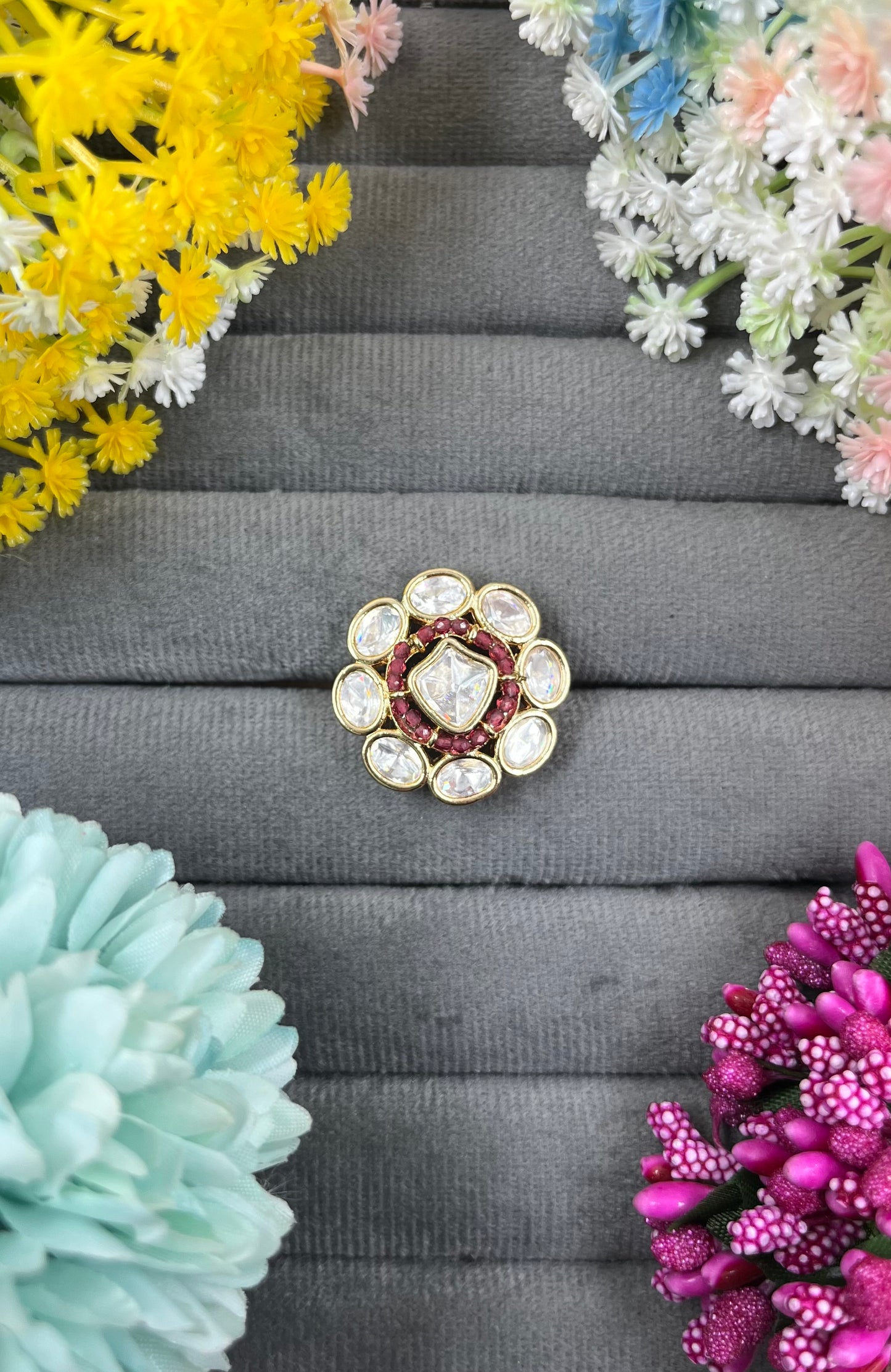 Vibha Moissanite Ring (Adjustable) – Kaushalya Art Jewellery