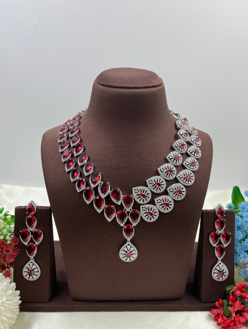 22 Tara American Dimond Necklace – Kaushalya Art Jewellery